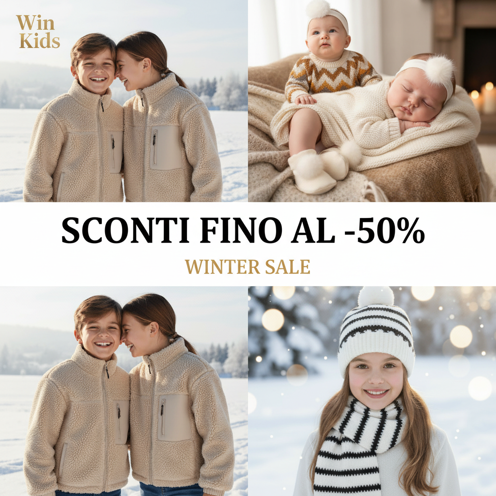 Win Kids abbigliamento e calzature per bambini dei migliori marchi